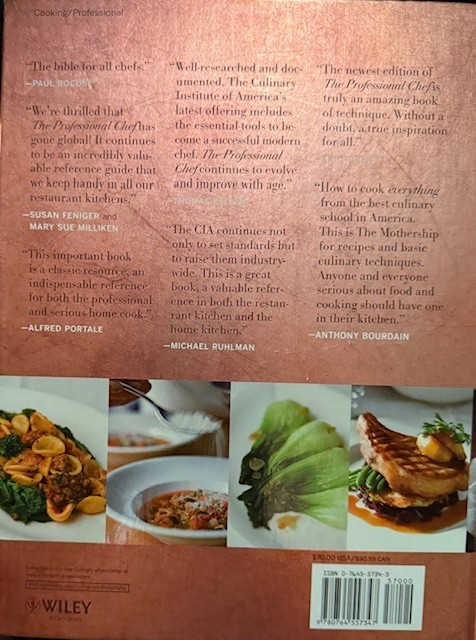 The Professional Chef—Culinary Institute of America— Cookbook Textbook ...