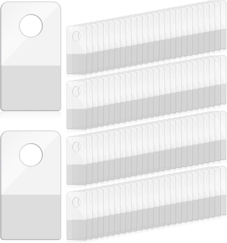 200PCS Adhesive Hanging Tabs, Clear Hole Reinforcement Labels for ...