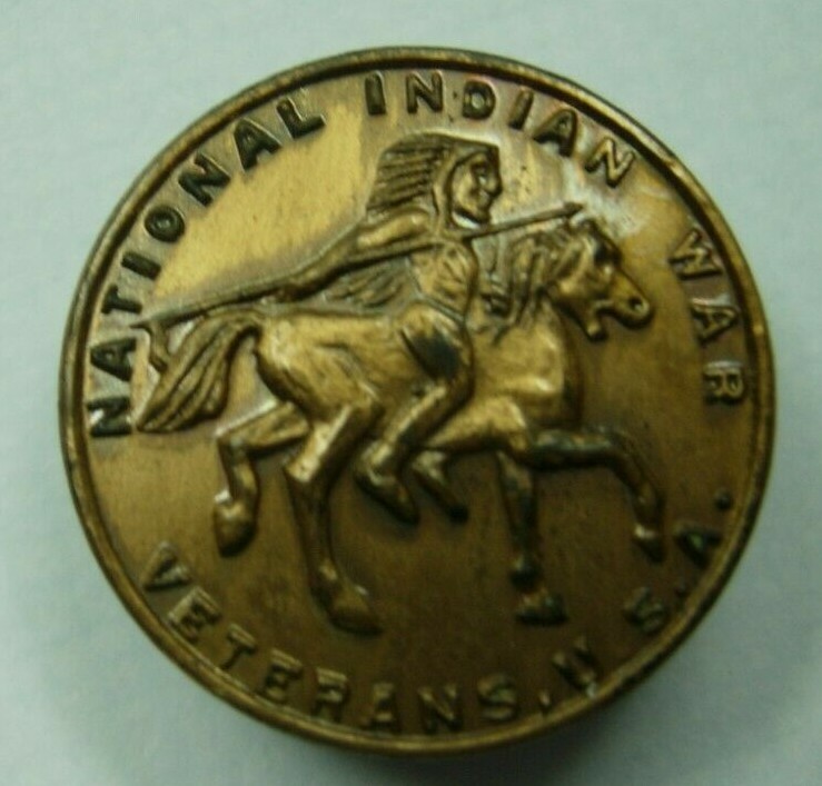 Indian Wars Bronze Veteran Lapel Button - St Louis Button Co | eBay