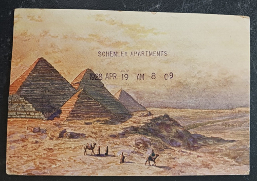 postcard 1928 Cairo Postcard Trust Egypt pyramids camels posted old | eBay