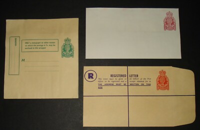 NEW ZEALAND 3 DIFFERENT UNADDRESSED WRAPPERS, REGISTERED ENVELOPES | eBay