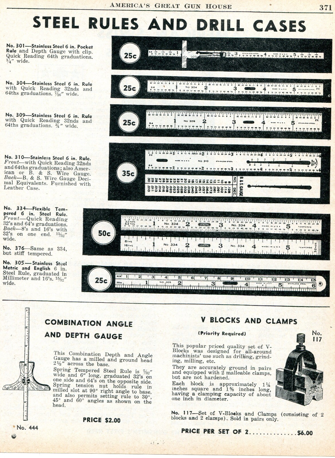 1945 Print Ad of American & General Rulers & Drill Case | eBay