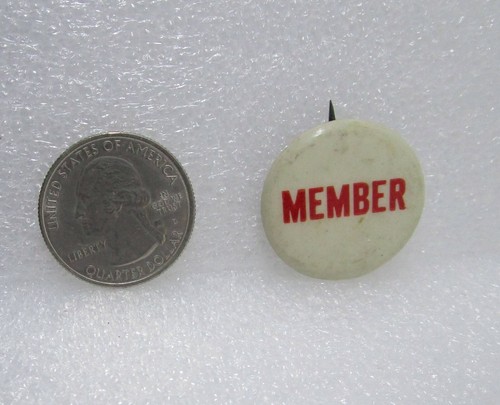 Vintage Member Button Pin | eBay