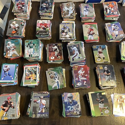 NFL Football Team Card Lot of 100 Cards, Pick Your Team, RC, Vintage ...