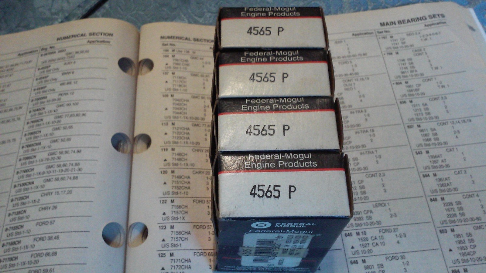 4565 P Std. Federal Mogul Rod Bearings ( 4 Pr. ) ( CB1668P ) | eBay