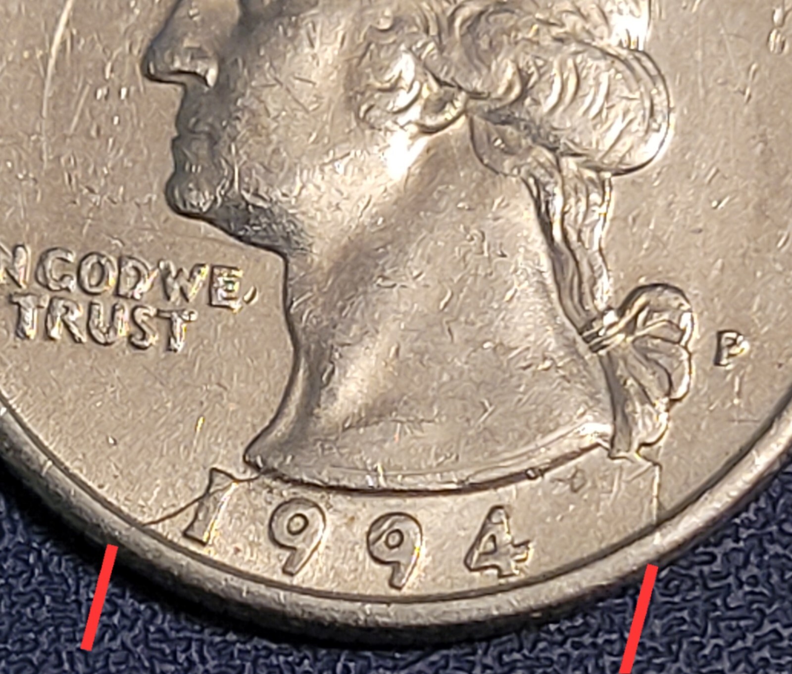 1994 quarter HUGE DIE CRACK ERROR!! | eBay