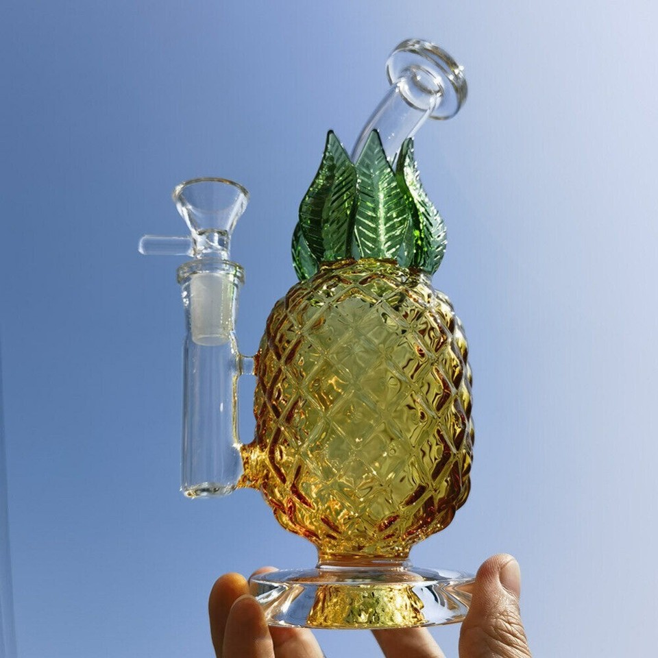 8" Pineapple Shape Glass Bong Smoking Water Pipes Hookah Bongs W/ Glass Bowl | eBay