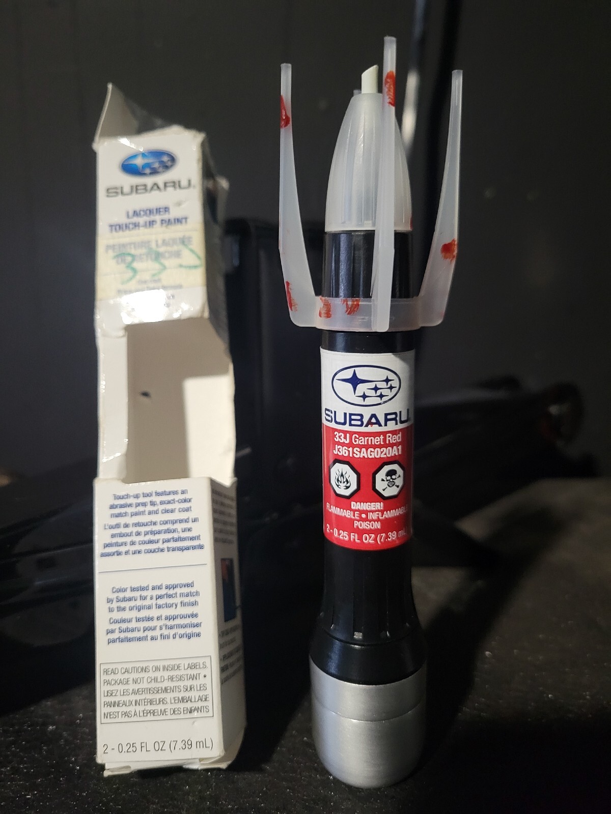 Genuine+Subaru+OEM+Touch+up+Paint+Pen+Garnet+Red+Pearl+33j+J361SAG020A1 ...