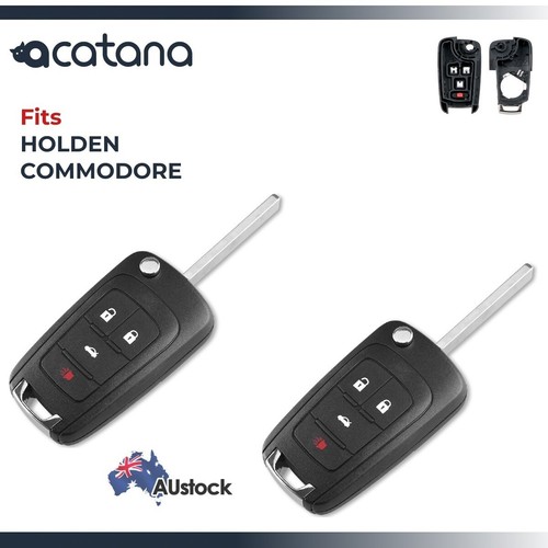 x2 Remote Car Key Shell Case Fob for Holden VF Commodore 2013 - 2016 4 ...
