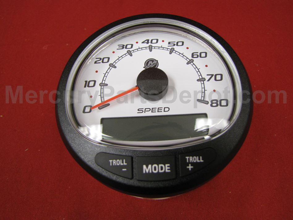 Mercury SmartCraft SC1000 Speedometer 80 mph White P/N#: 79-8M0135627 ...
