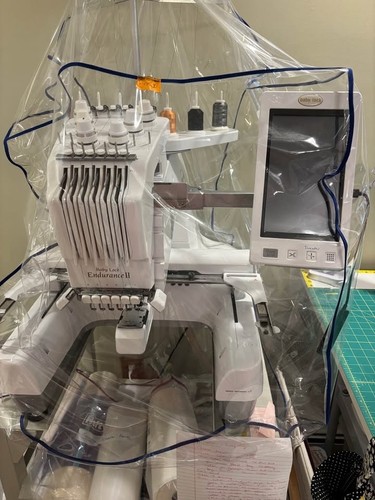 Baby Lock Endurance II Multi Needle Embroidery Machine with cart, hoops ...