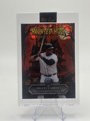 2025 Wild Card HAUNTED HITS Multi-Sport MIGUEL CABRERA Monster Hunt ...