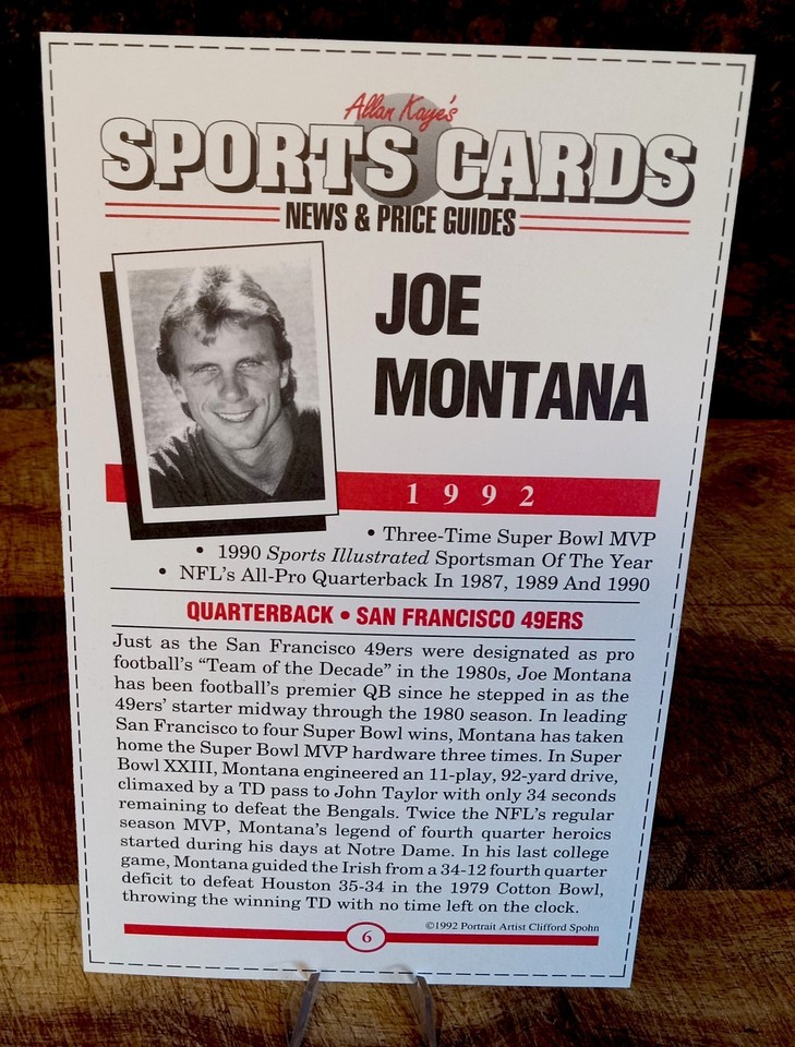 1991-92 Allan Kaye's Oversized Hand Cut Portrait Cards / Pick Your Card ...