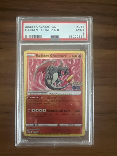 Pokémon Go Radiant Charizard TCG Card Holo Radiant Rare 011/078 PSA 9 ...