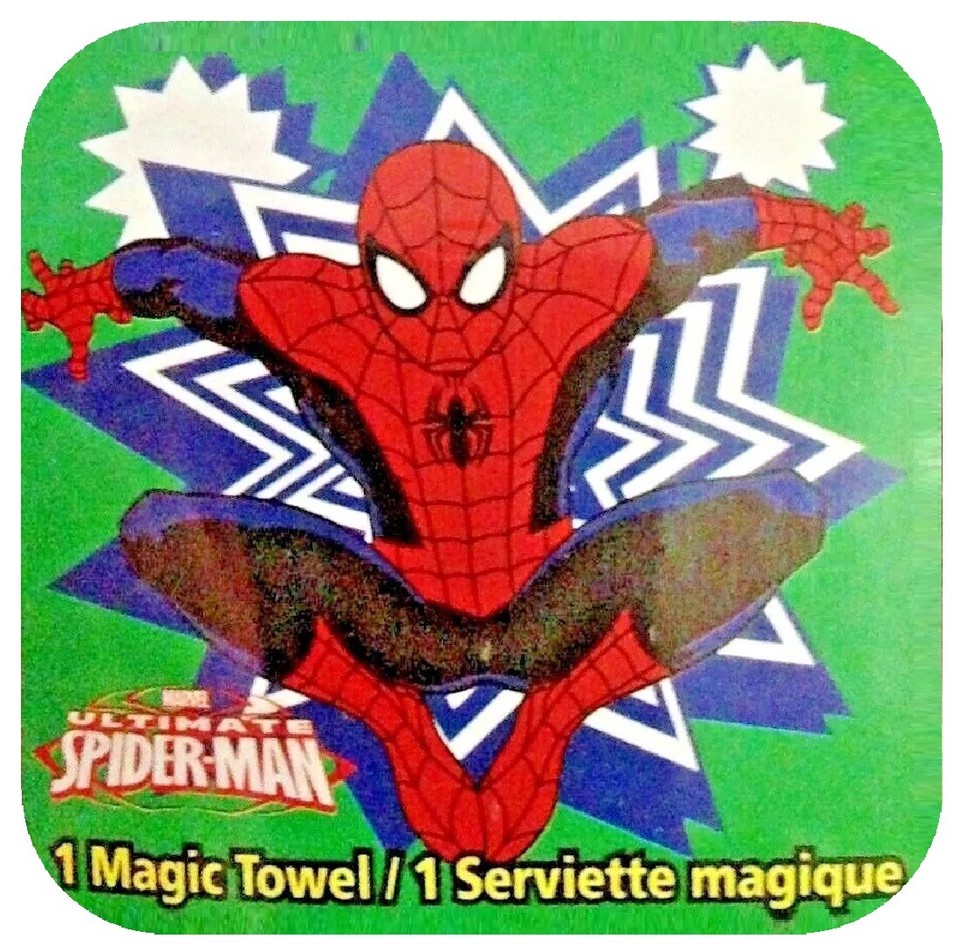 Marvel Ultimate Spider-Man Spidey 11" X 11" Magic Towel Disney ...