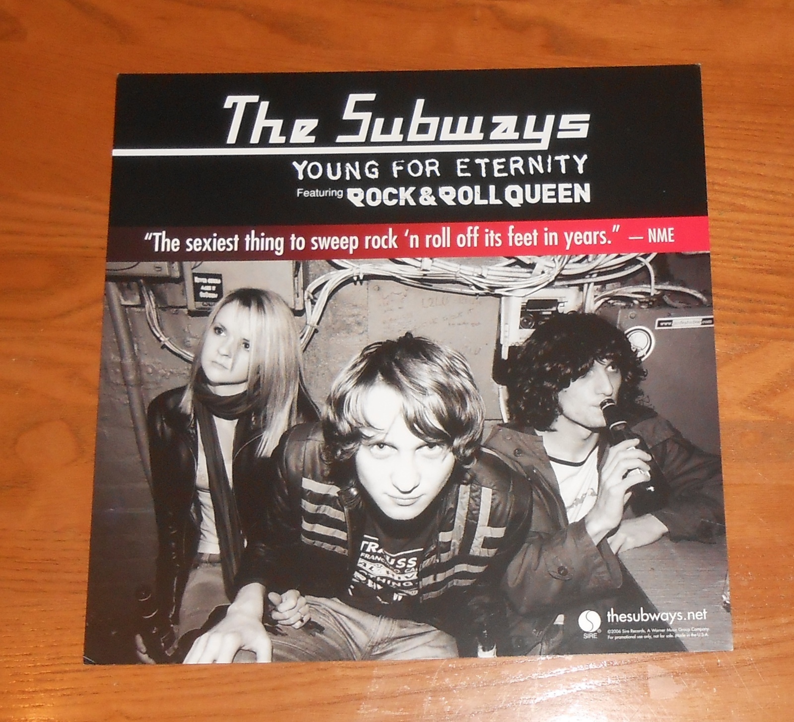 The Subways Young for Eternity Poster 2-Sided Flat Square 2006 Promo ...