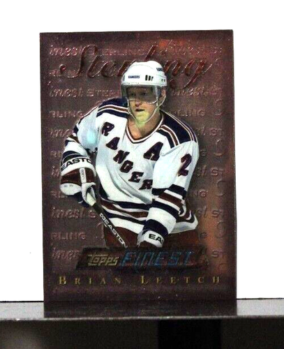 1995-96 Topps Finest #115 Brian Leetch Rangers | eBay