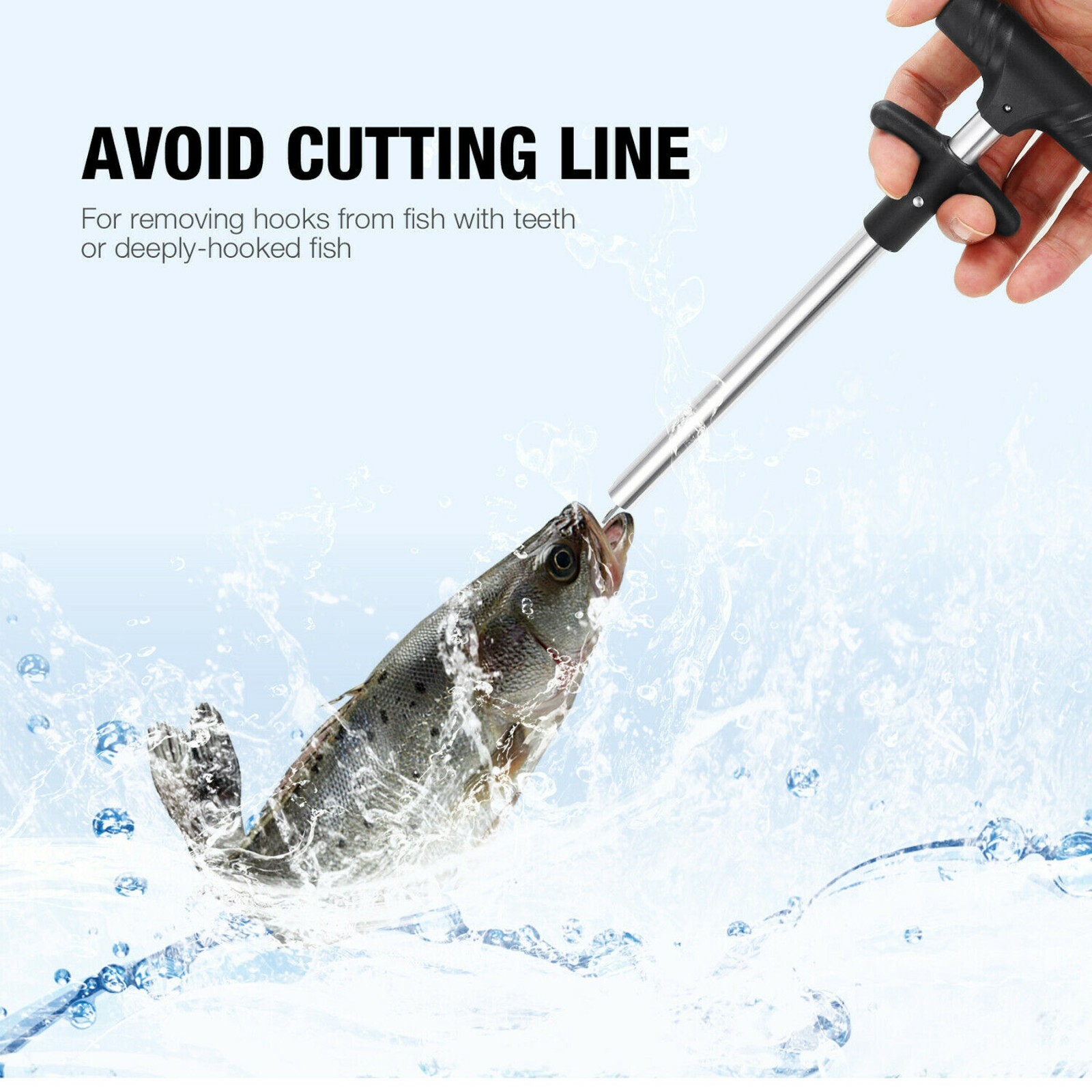 Pro Fish Hook Remover Puller Detacher Handle Extractor Fishing Tackle ...