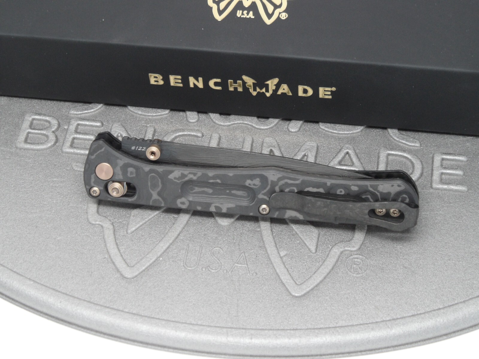 Benchmade Fact Gold Class 417BK-231 & 417-232 Matched Set Folding Knife ...