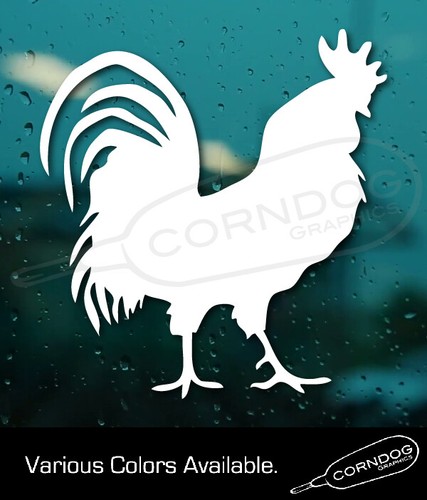 Rooster STICKER VINYL DECAL COUNTRY FARMING RANCHER LIVESTOCK 4H FFA ...