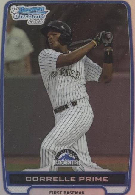 2012 Bowman Draft Picks & Prospects - Chrome Draft Picks Correlle Prime ...