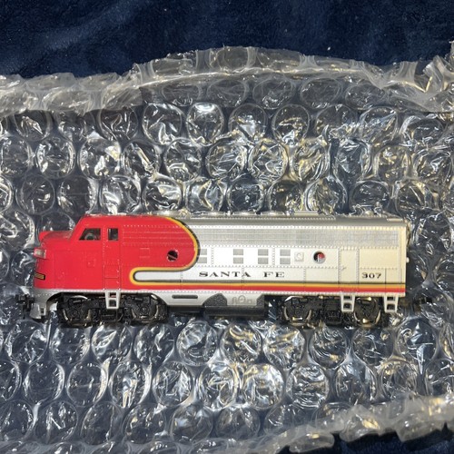 Bachmann Santa Fe Locomotive #307 Diesel Red Silver Tested Vintage ...
