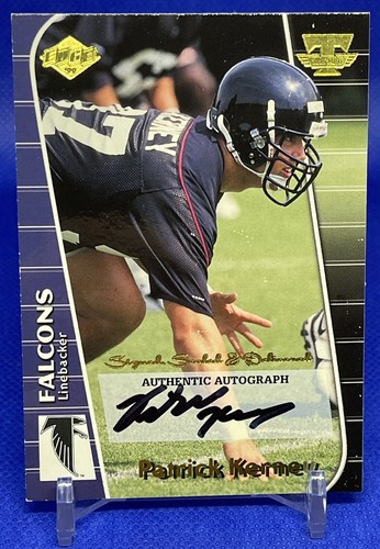 1999 COLLECTORS EDGE-TRIUMPH-PATRICK KERNEY AUTO-ROOKIE CARD- ATLANTA ...