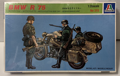 Italeri BMW R75 w/Sidecar, 1:35 Model Kit #315 - Brand New! | eBay
