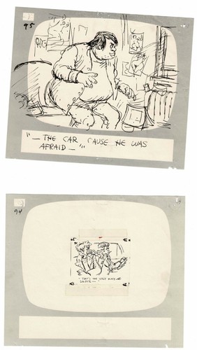 2 lot Hey Good Lookin Ralph Bakshi 1973-82 animation Hand-Drawn ...