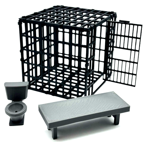 Custom 1:12 Scale Jail Prison Cell Diorama Prop Set for 6" GI JOE ...