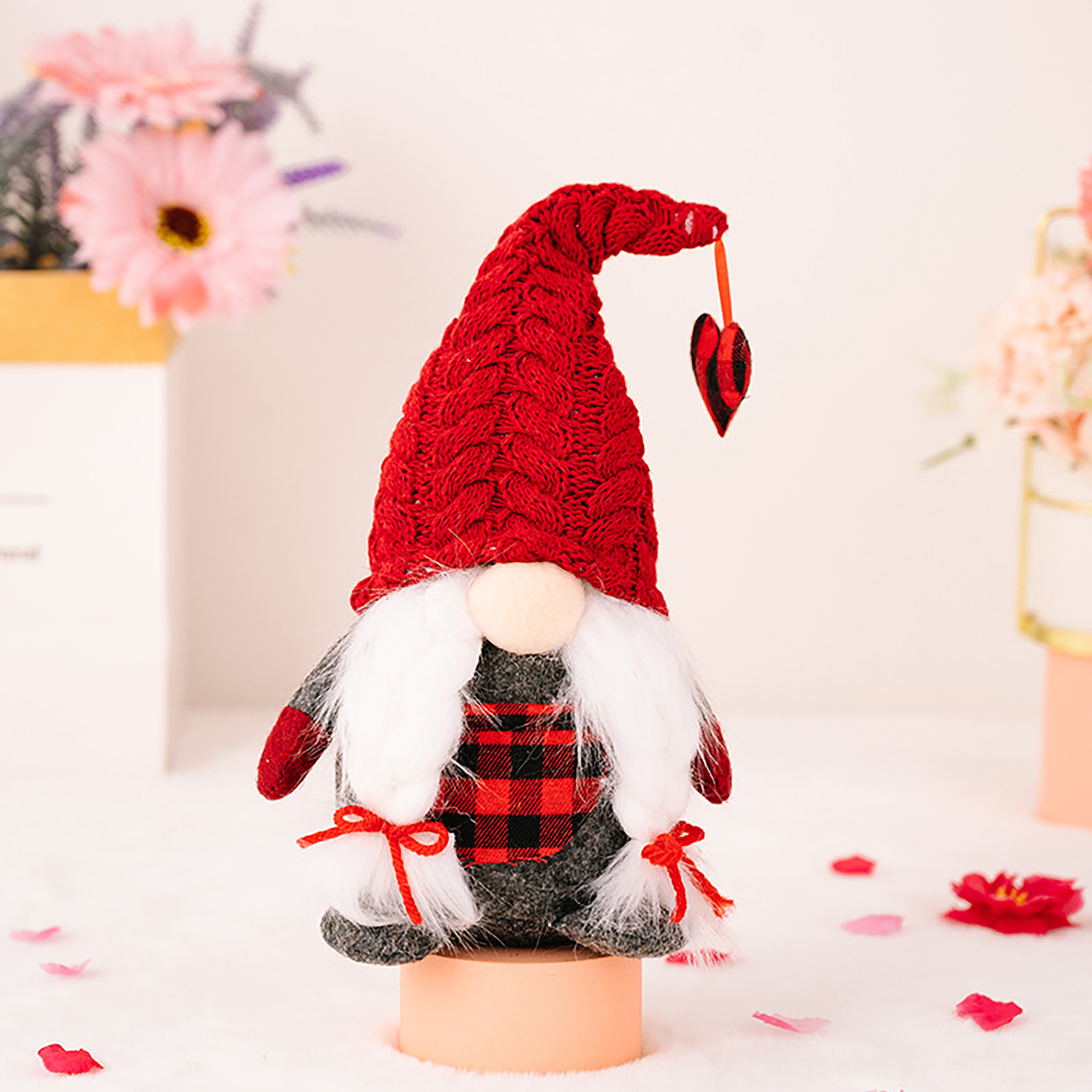 Faceless Gnome Toy Plaid Enhance Festival Ambience Faceless Dwarf ...
