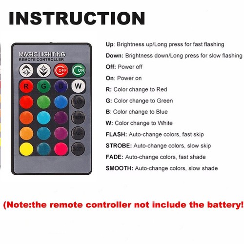 4X Dimmable 5W/10W/12W LED Downlight RGB Remote Control Recessed ...