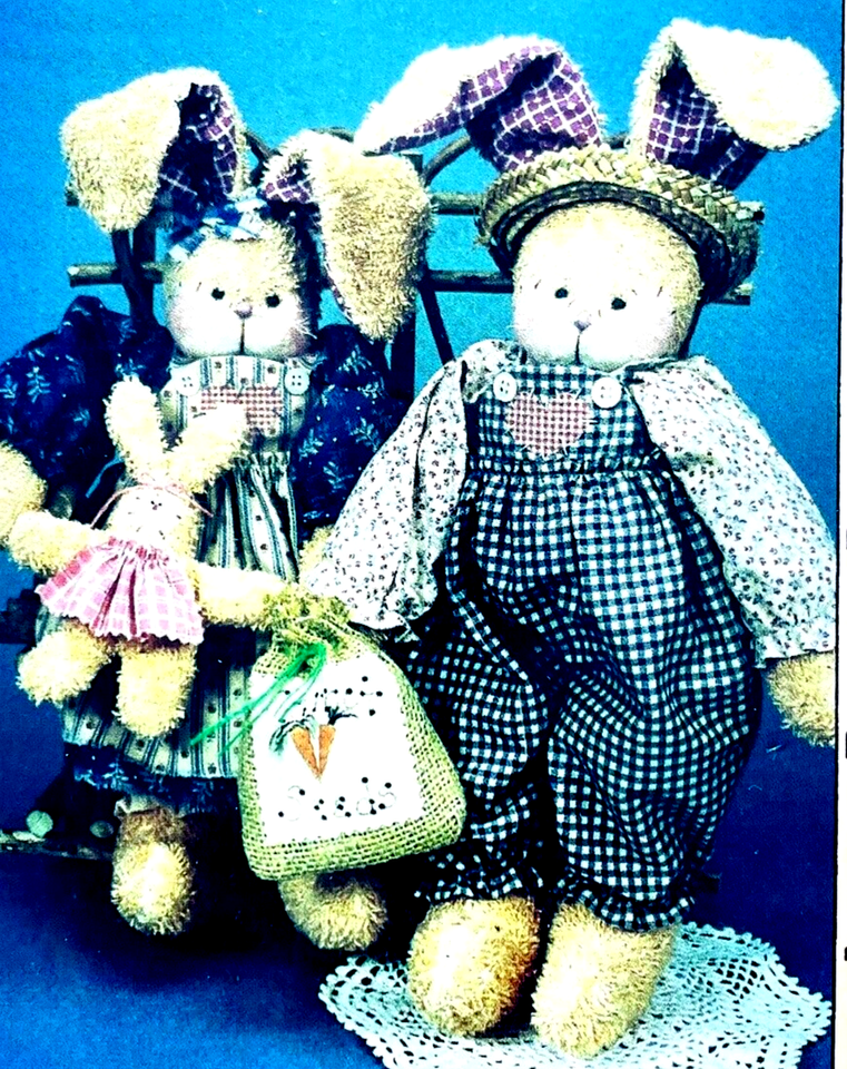 Stitchery Craft Pattern Vintage Homespun at Heart Design KYLE & KATE 13 ...