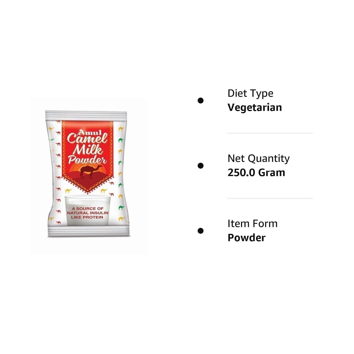 Amul Camel Milk Powder 100%Original Pure High Protein&Calcium | 10 ...