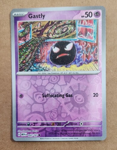 Pokémon 151 - Gastly 092/165 - Reverse Holo Card | eBay