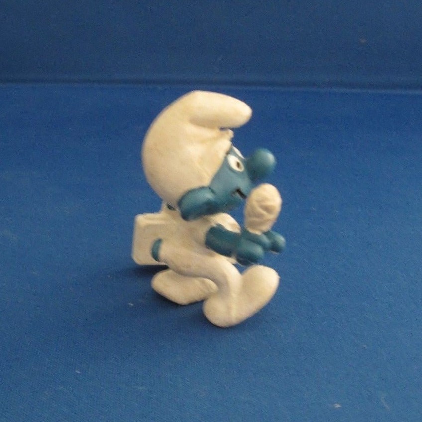 Smurfs 20054 First Aid Smurf Doctor Vintage Schleich Figure PVC 1978 ...