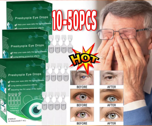 10-50X Presbyopia Vision Restore Eye Drops Relieve Fatigue ...