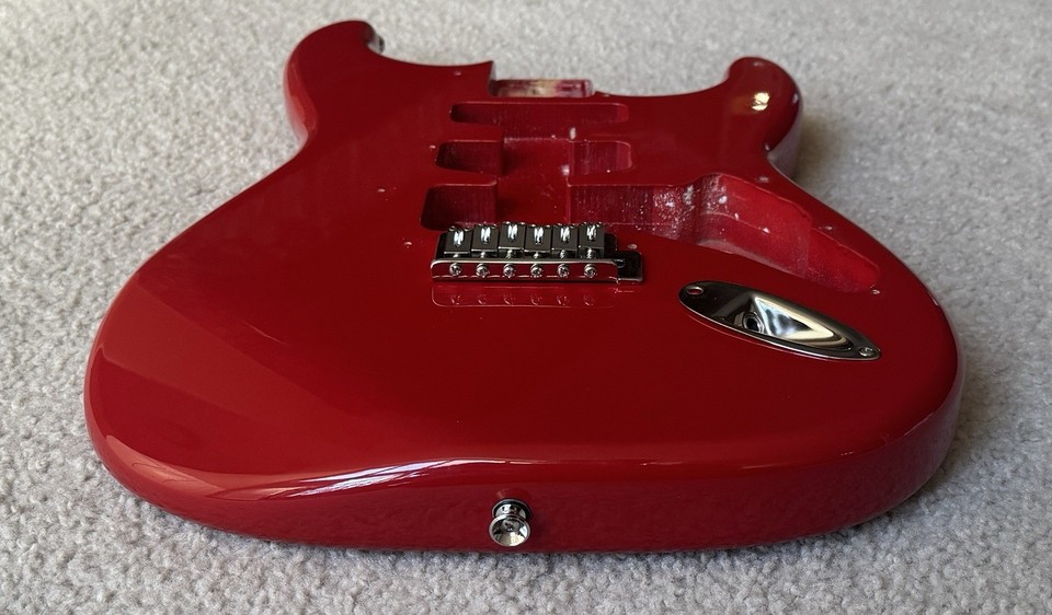 Beautiful Fender® Starcaster Stratocaster Red Semi Loaded Full ...