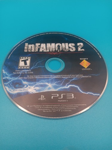 inFamous 2 - Playstation 3 - Sony - Game Disc Only 711719812524| eBay