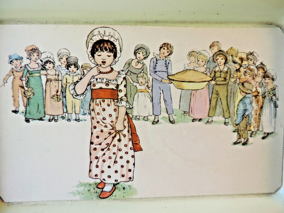 Antique Vtg 6 1/2" x 4 1/2" Kate Greenaway Children's Small Tip Tray | eBay