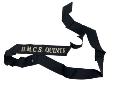 Canadian RCN Navy HMCS Quinte Full Length Cap Tally | eBay