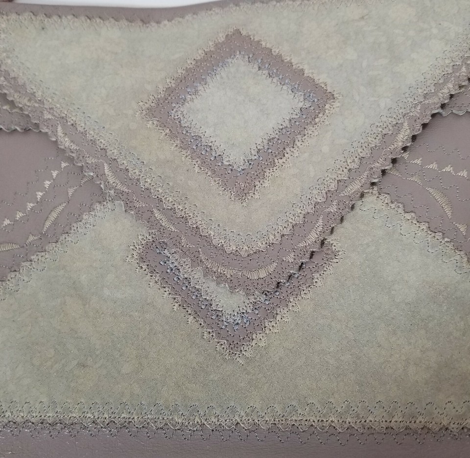 Vtg 1977 Maximilia Maxine Renee Clement OOAK Taupe Leather Envelope ...