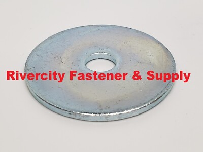 (5) 3/8x2 Extra thick Heavy Duty Fender Washers 3/8" x 2" Large OD 3 ...