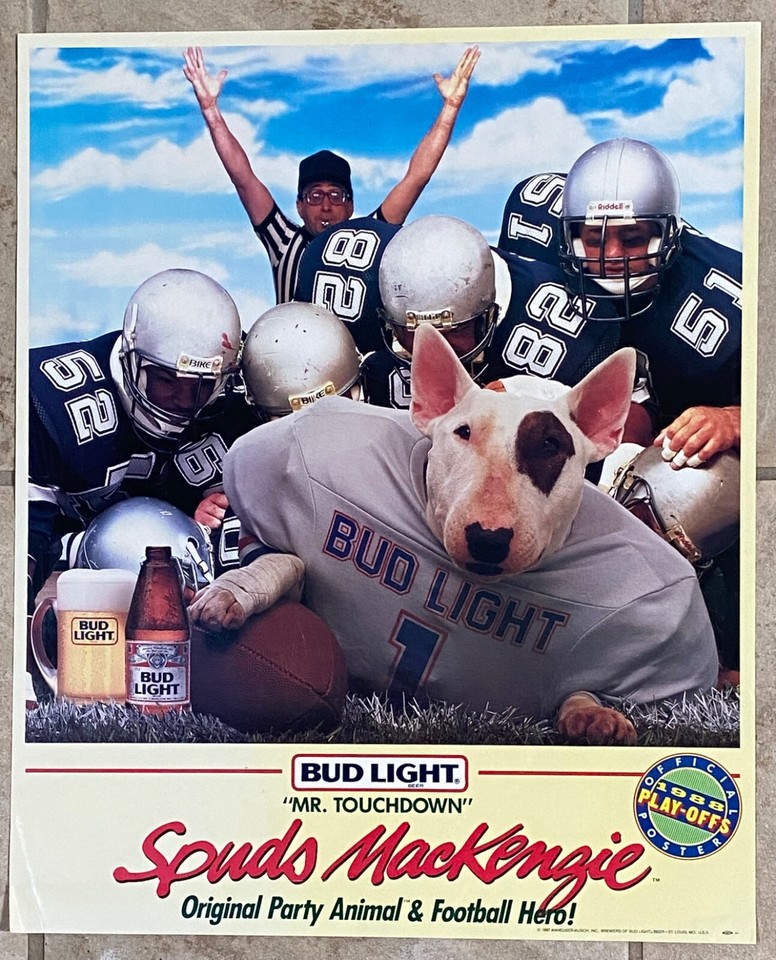 Spuds MacKenzie The Original Party Animal Budweiser Posters Vintage ...