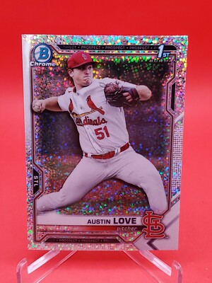Austin Love 2021 Bowman Draft #BDC-164 1st Bowman Chrome Sparkle ...
