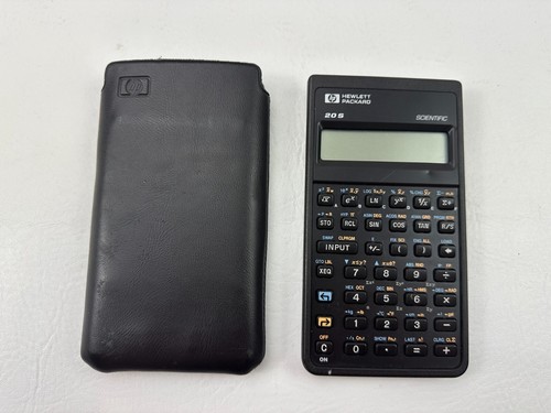 Vtg HP Hewlett Packard 20S Scientific Calculator With Slip Case Tested ...
