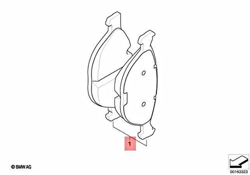 BMW Genuine Front Brake Pad 34112284465 for sale online | eBay