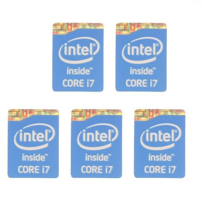 Intel Core i7 Inside Stickers Badge 21mm x 16mm Strip Of 5 | eBay UK