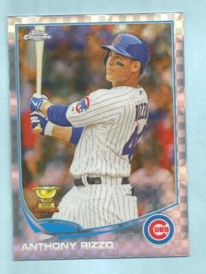 2013 Topps Chrome Baseball XFRACTOR Anthony Rizzo #158 ROOKIE CUP ...