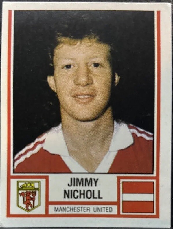 Panini Football 81 - # 200 - JIMMY NICHOLL - Manchester United | eBay.de